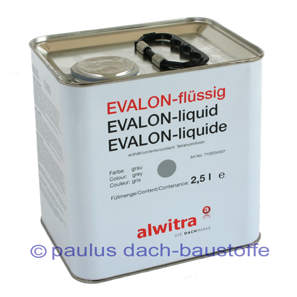 Alwitra Evalon flüssig hellgrau à 2,5 l - Paulus Dach-Baustoffe